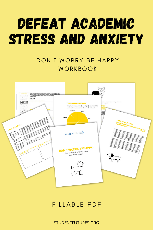 Don't Worry. Be Happy. Workbook to Reduce Academic Stress. Fillable ...