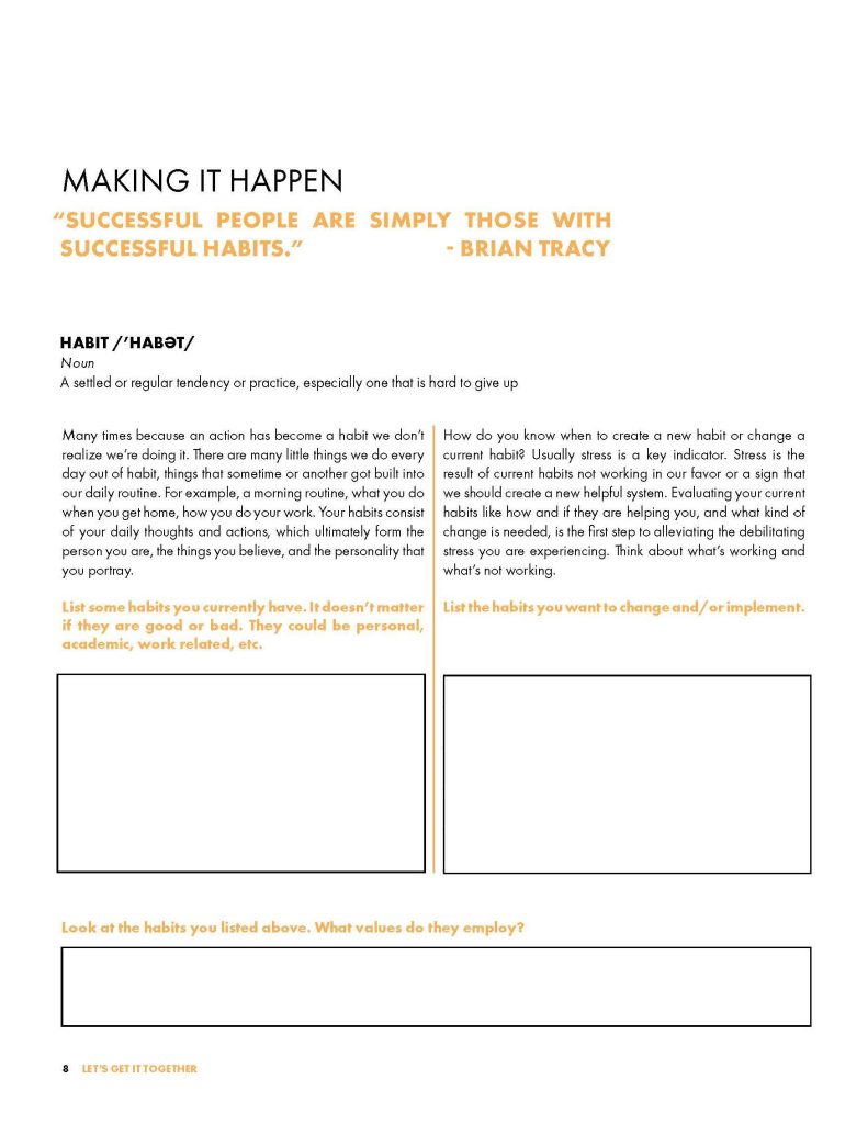 Let's Get it Together - Workbook for Student Organization Skills ...