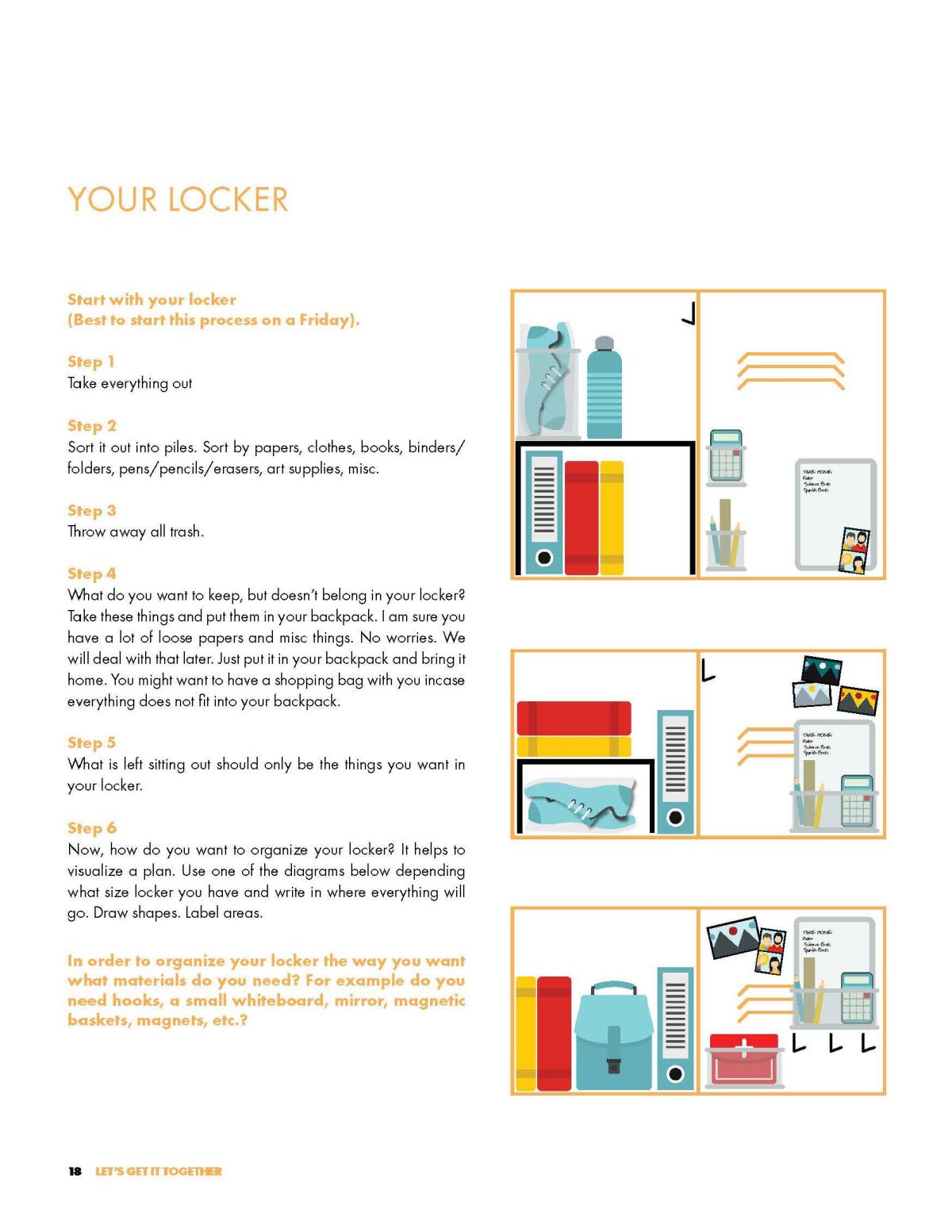 Let's Get it Together - Workbook for Student Organization Skills ...