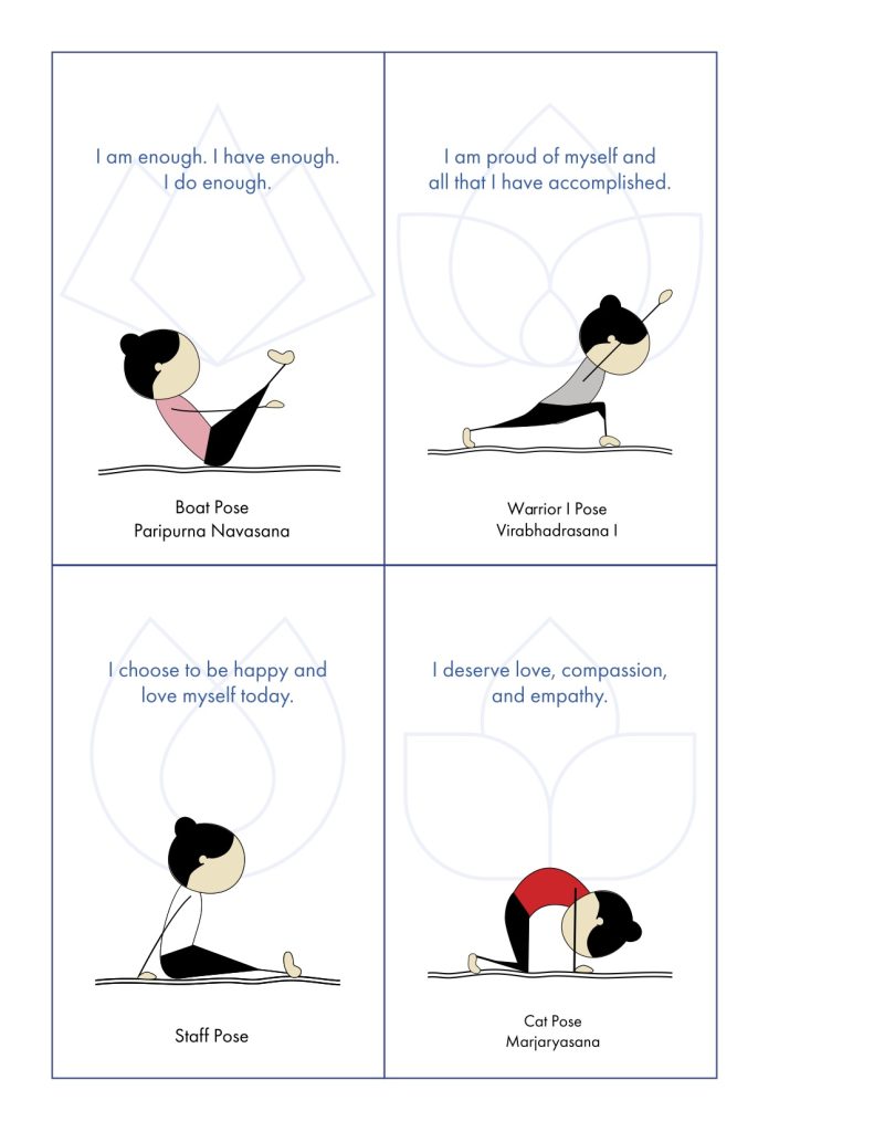 Printable Yoga Cards (30) with Affirmations for Kids and Teens ...