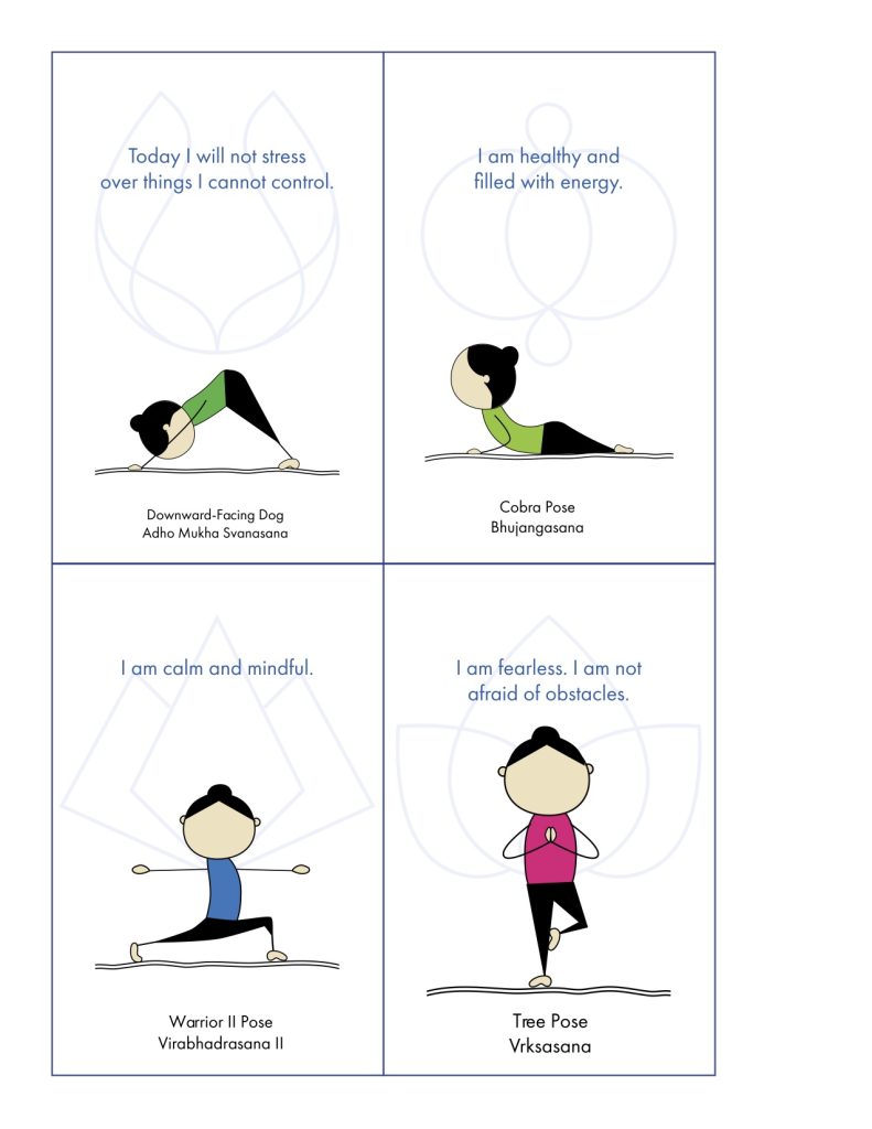 Printable Yoga Cards (30) with Affirmations for Kids and Teens ...